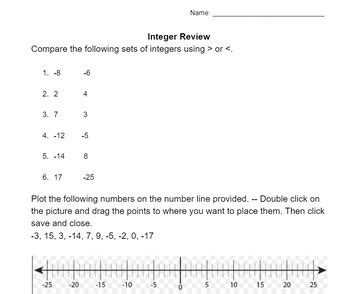 Integers Practice By Math And Science Fun And Easy TPT