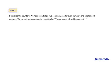 Solved Create A Code In Matlab That Will Find The Number Of Odd And