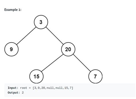 Leetcode 111 Minimum Depth Of Binary Tree