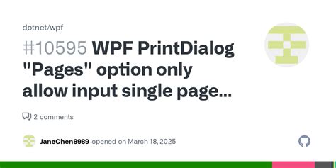Wpf Printdialog Pages Option Only Allow Input Single Page Range It