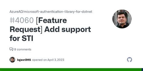 [feature request] add support for sti · issue 4060 · azuread microsoft authentication library