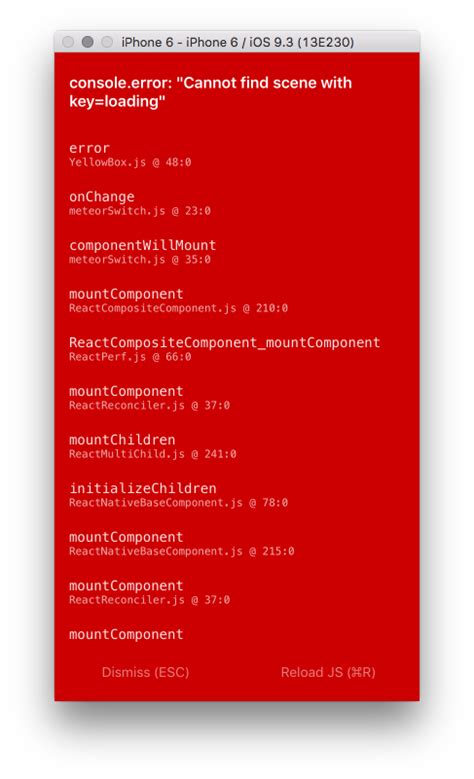 Cannot Find Scene With Keyloading On Ios Simulator · Issue 2 · Inprogress Teamreact Native