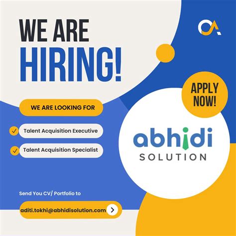 Aditi Tokhi On Linkedin Hiring Applynow Joinourteam Abhidi Abhidisolution Freshers 10
