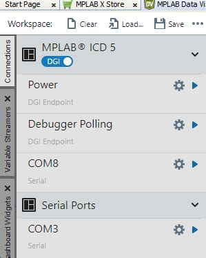 Mplab Data Visualizer Displays