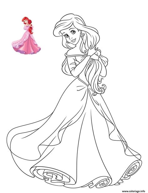 Modele Dessin Princesse Disney Dessin Princesse Disney À Colorier Exbeo