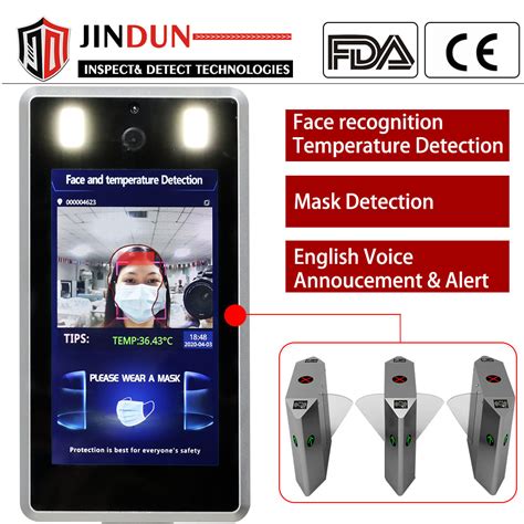 Suitable All Public Places Temperature Terminal Body Face Recognition Thermal Camera Mask