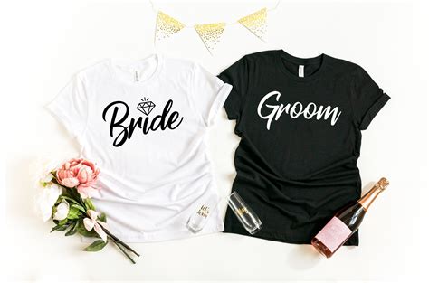 Bride And Groom Tshirts Groom Shirts Bride Groom Honeymoon Tee Wedding Bridal Bridal Party