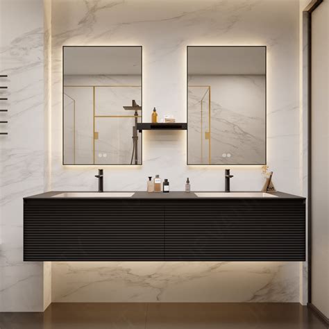 Custom Modern Durable Bath Vanity Sets With Smart Mirrors Upvanity