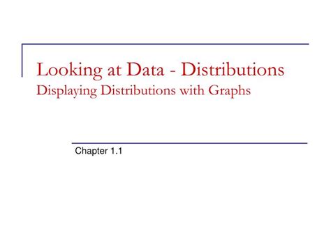 PPT Looking At Data Distributions Displaying Distributions With Graphs PowerPoint