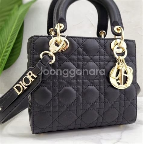 디올 Abc 레이디백 램스킨 블랙새상품 토트백 중고나라