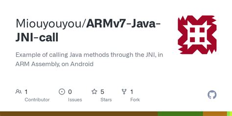 Github Miouyouyouarmv7 Java Jni Call Example Of Calling Java