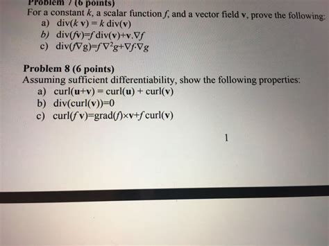 Solved Proof Curl F V Grad F V F Curl V Please Help Me To Chegg