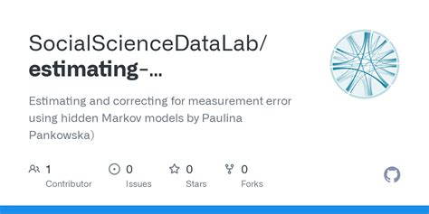 Github Socialsciencedatalabestimating Measurement Error Markov Estimating And Correcting For
