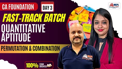 Ca Foundation Fast Track Batch Quantitative Aptitude Class 3 Mepl Classes Youtube