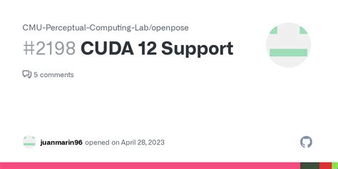 Cuda 12 Support · Issue 2198 · Cmu Perceptual Computing Labopenpose