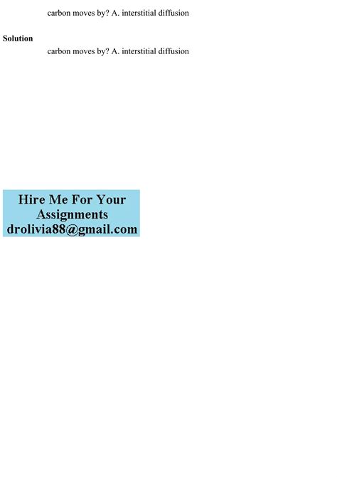 Carbon Moves By A Interstitial Diffusion Sopdf