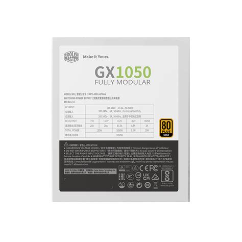 GX Gold 1050 ATX 3.1 White Edition | Cooler Master