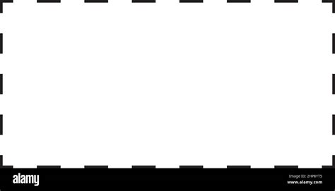 Rectangle Shape Dashed Icon Vector Symbol For Creative Graphic Design Ui Element In A Pictogram