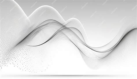 Premium Photo Sound Waves Dynamic Effect Illustration With Particle Wave Flow Ai Generative