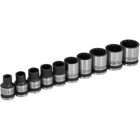 10 Pc Female Triple Square Socket Set Fittingsgo