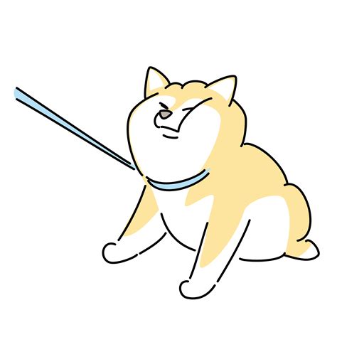 柴犬（拒否） のイラスト フリーイラスト素材 Sketchdays