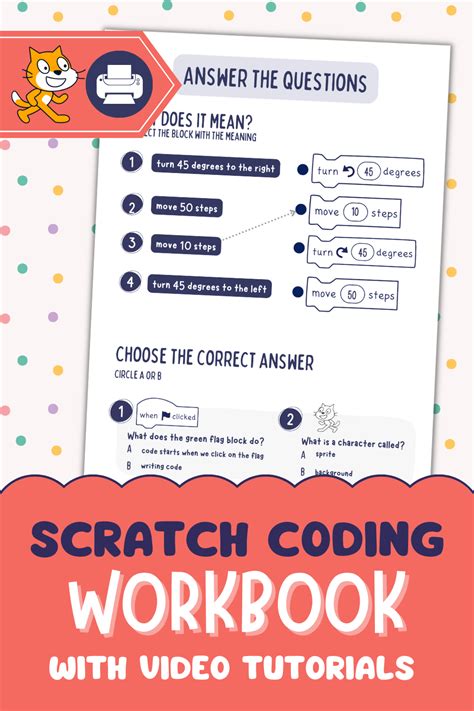 Computer Coding In Scratch Worksheets For Beginners Unplugged