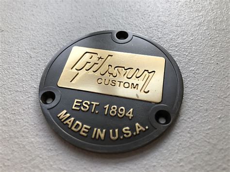 Gibson Les Paul Custom Shop Metal Toggle Switch Back Cover Reverb
