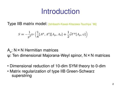 Ppt Superstring Vertex Operators In Type Iib Matrix Model Powerpoint