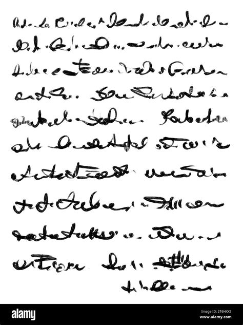 Abstract Handwritten Text Notes Scribbles Extraterrestrial Writing