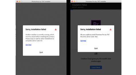 Adobe Creative Cloud Installation Error