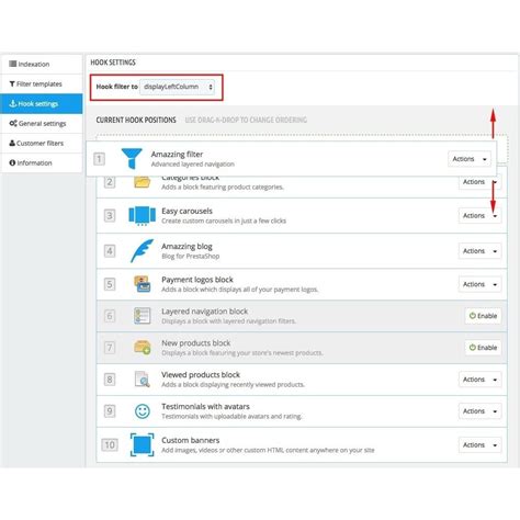 ماژول Amazzing Filter Module فیلتر پیشرفته محصولات پرستاشاپ