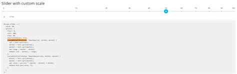 Javascript Invert Horizontal Angularjs Slider Custom Scale Stack