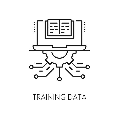 machine learning training data outline icon 37906941 vector art at vecteezy