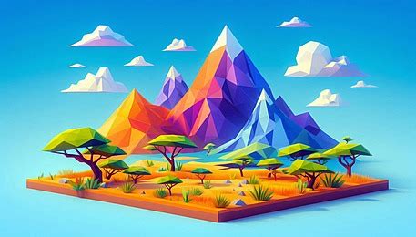 Desert Volcano D Design Background Desert Volcano Volcano D Background Image And Wallpaper