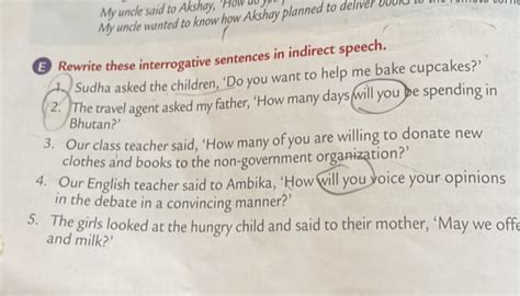Rewrite These Interrogative Sentences In StudyX