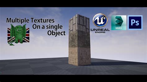 How To Apply Multiple Materials To A Single Object Ue4 3ds Max Youtube