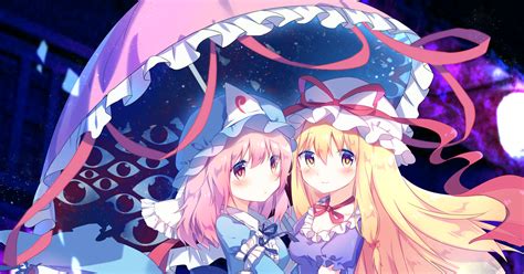 Touhou Yukari Yuyuko Yuri ゆかゆゆ15th Pixiv