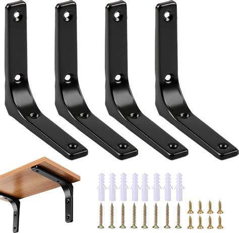 4 Stk Regalwinkel Metallwinkel Regal Regalwinkel Schwarz