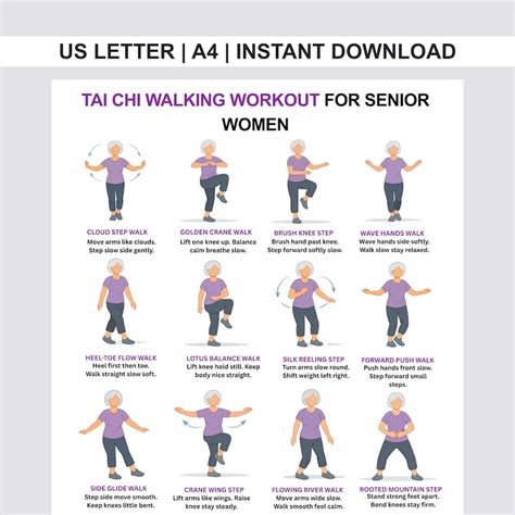 Tai Chi Walking Printable Etsy