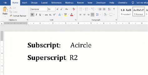 Ms Word Shortcut For Subscript And Superscript Pickupbrain