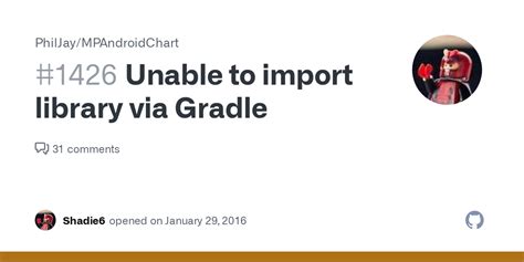 Unable To Import Library Via Gradle · Issue 1426 · Philjaympandroidchart · Github