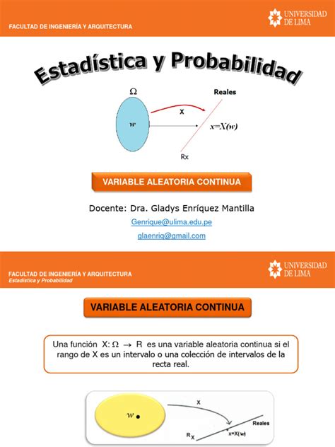 07 Variable Aleatoria Continua Pdf Función De Densidad De