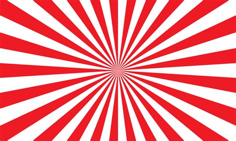 Red White Color Burst Background Rays Background In Retro Style Vector Vector Art At