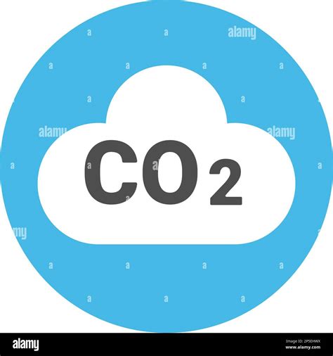 Round Co2 Icon Carbon Dioxide Editable Vector Stock Vector Image And Art Alamy