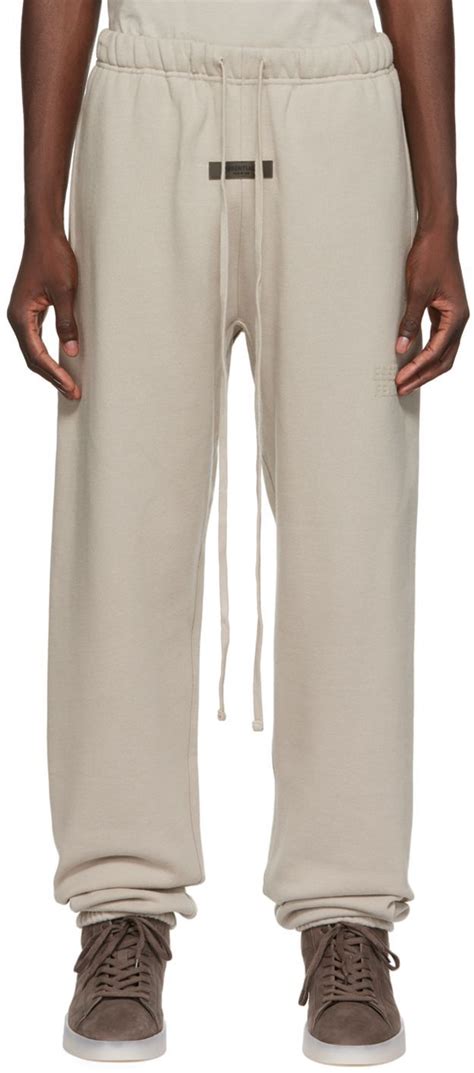 Gray Drawstring Lounge Pants By Fear Of God Essentials On Sale