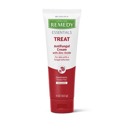 Medline Remedy Essentials Antifungal Cream With Zinc Oxide Medline