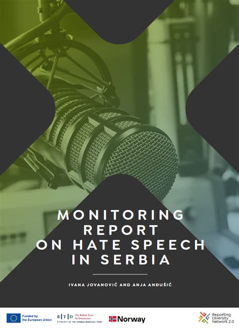Monitoring Report On Hate Speech In Serbia Reporting Diversity Network