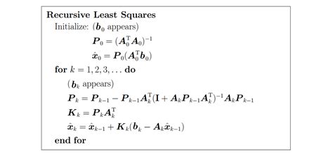 Recursive Least Squares Exploring Recursive Least Squares Rls … By
