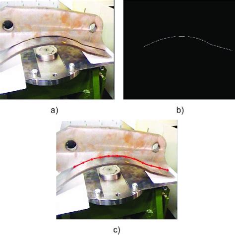 A Original Image B Edge Detection Step C Spline Fit On The Download Scientific Diagram