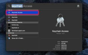 How To Reset Keychain On Mac